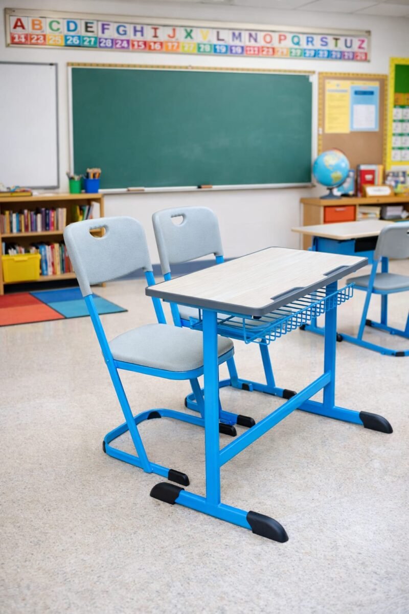Edukraftz Modular Duo-Classroom Study Station | 2-Student Desk Set Kerala